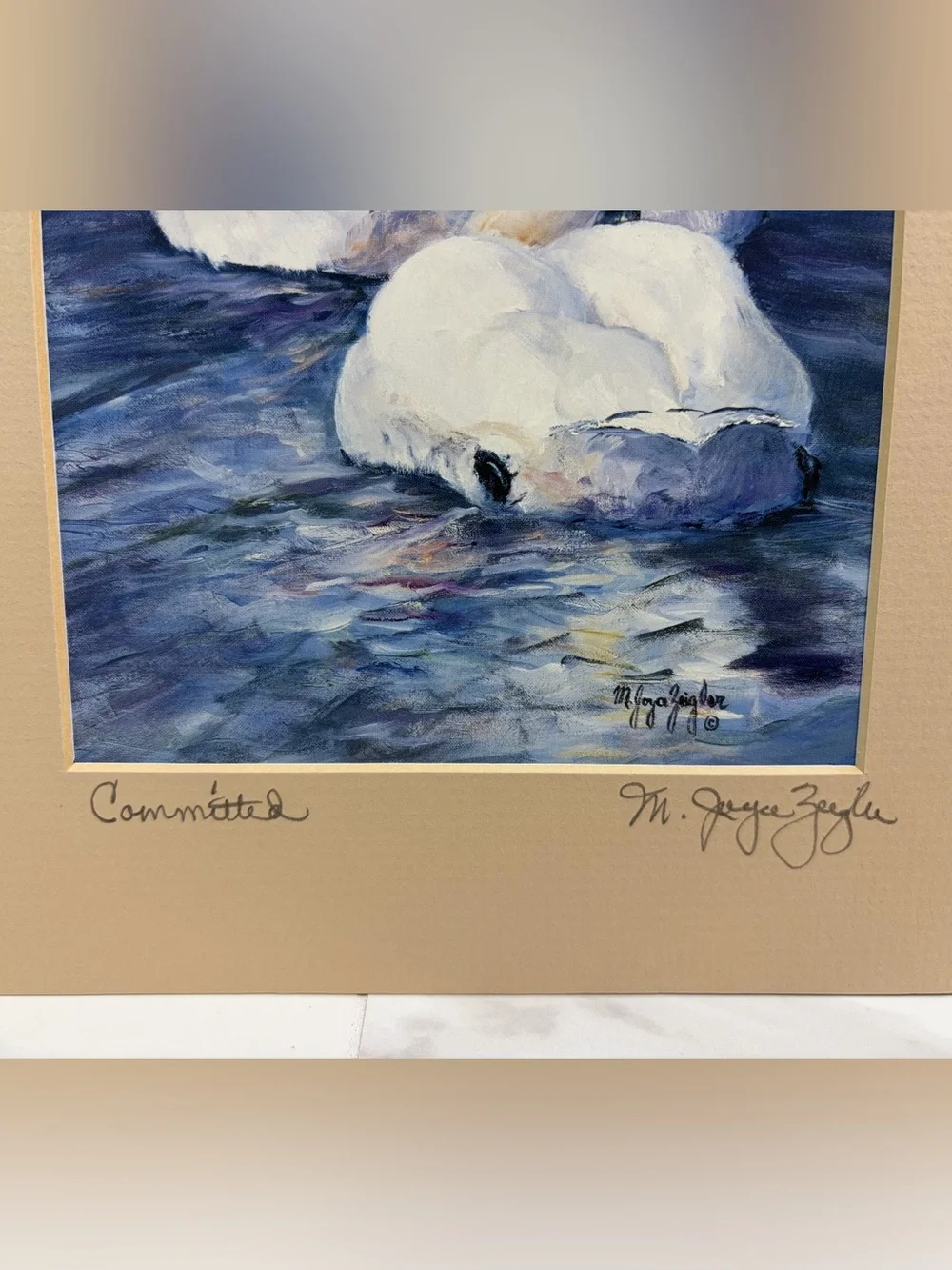 Art | M Joyce Zeigler Committed Signed Le Matted Print Oil Painting ...